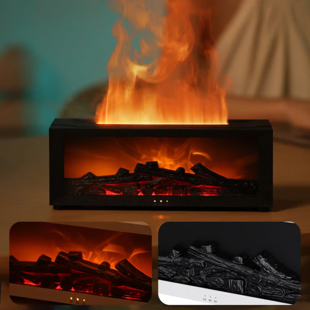 Fireplace Flame Diffuser Humidifier with Remote – GLAM TREND SHOP