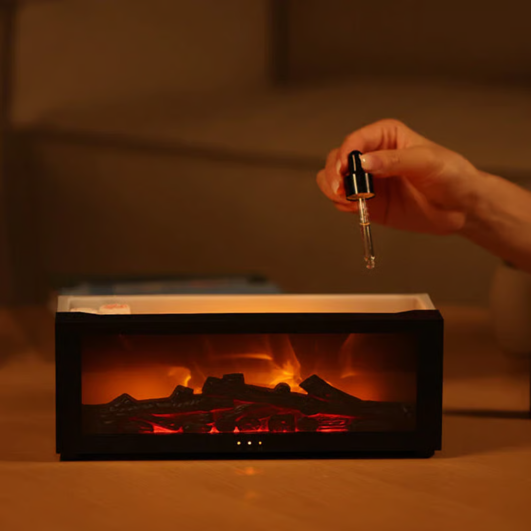 Fireplace Flame Diffuser Humidifier with Remote – GLAM TREND SHOP