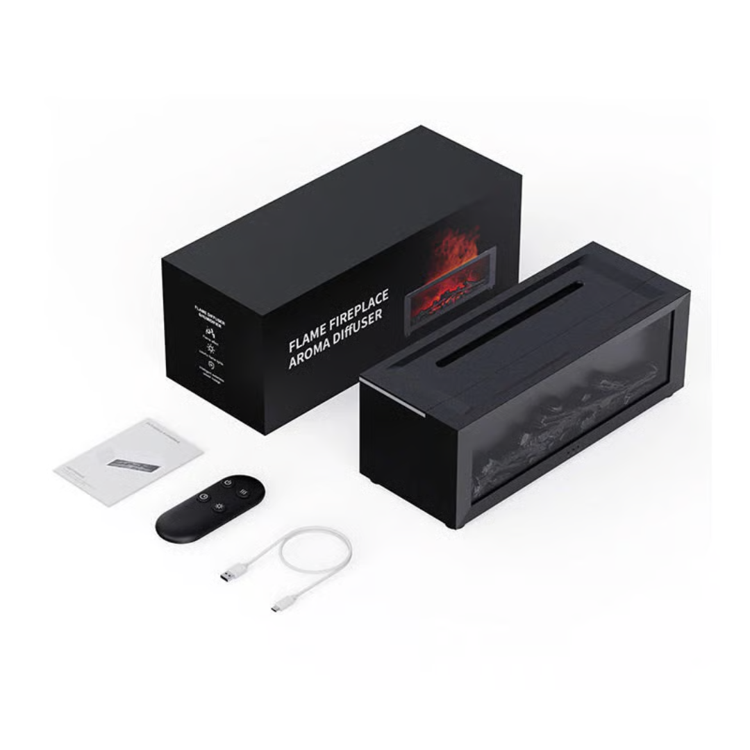 Fireplace Flame Diffuser Humidifier with Remote – GLAM TREND SHOP